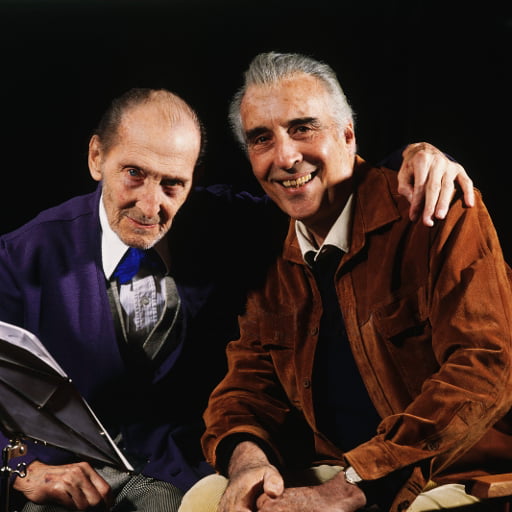 The final time Christopher Lee and Peter Cushing were together, 1994 ...