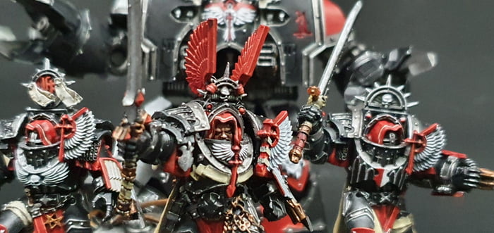 Building a 40k Dark Angels Deathwing using the 30k scheme - 9GAG