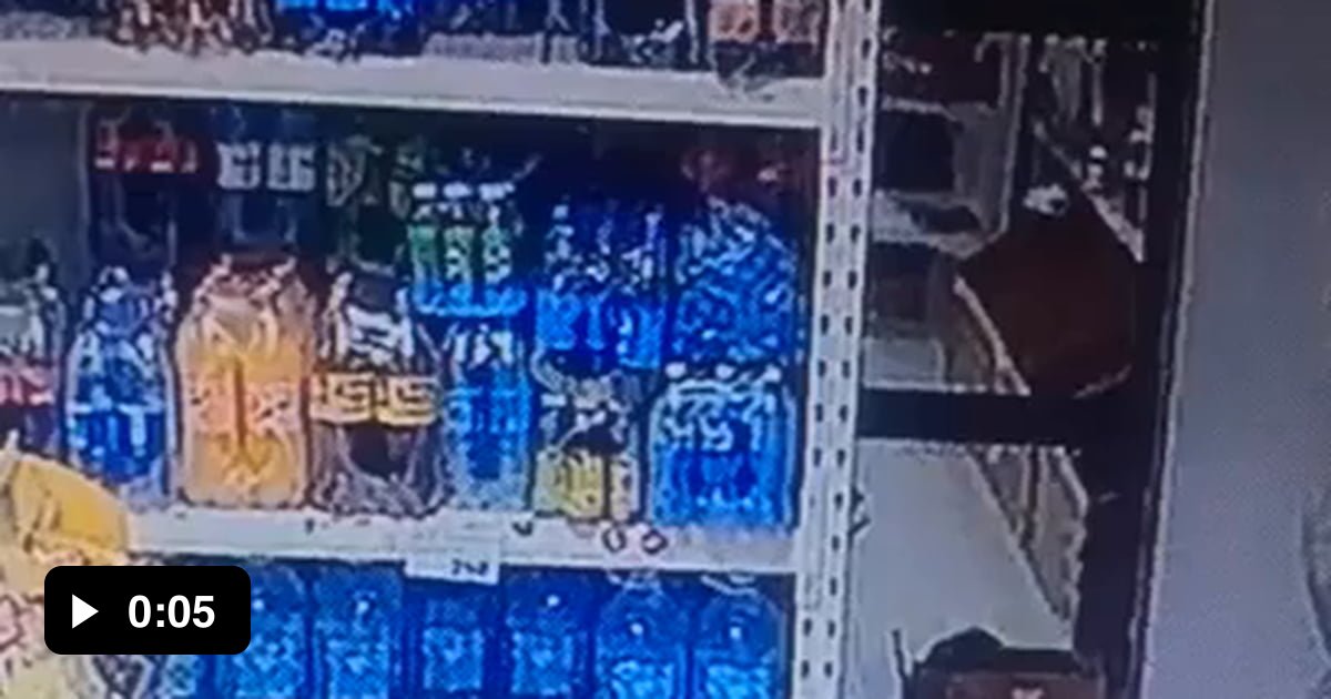 Bottle falls of the shelf but shoots itself back immediately - 9GAG