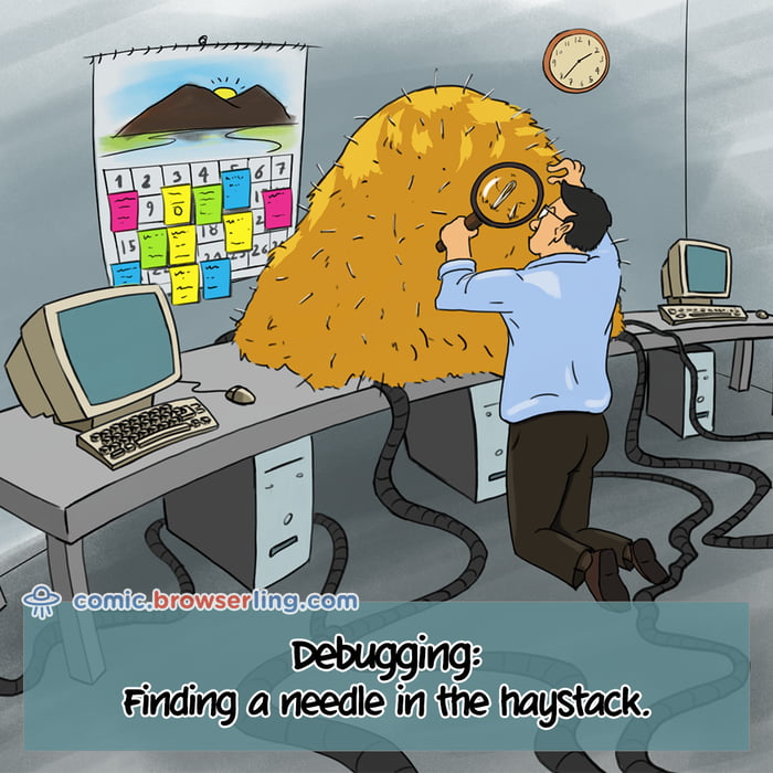 Needle in the Haystack - Web Developer Joke - 9GAG