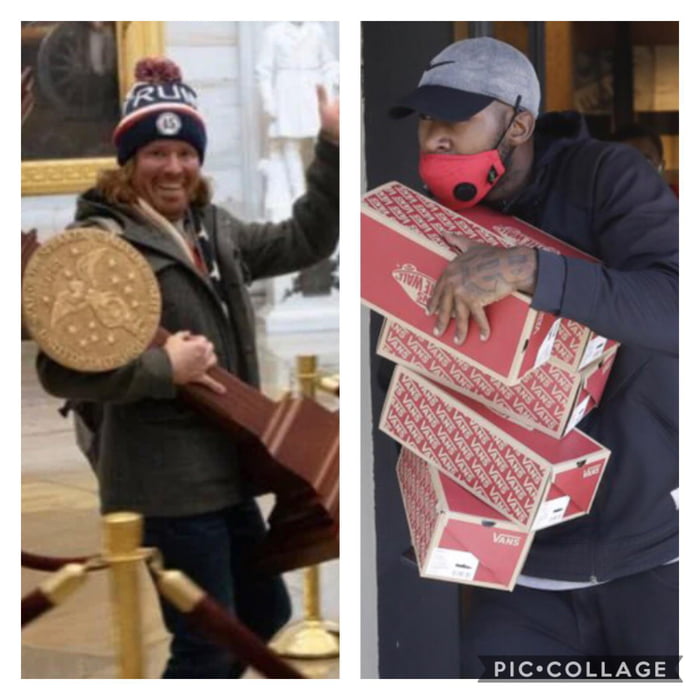 These are both looting in case you were wondering. - 9GAG