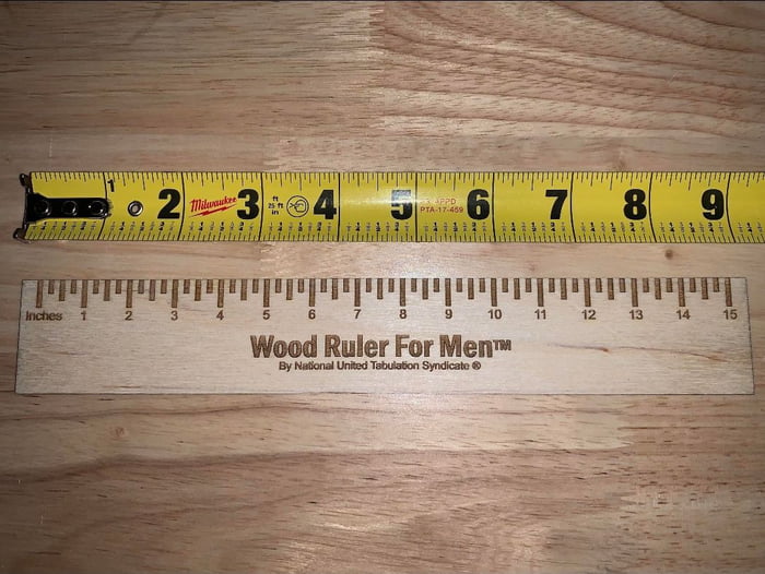 Wood ruler for men by N.U.T.S - 9GAG