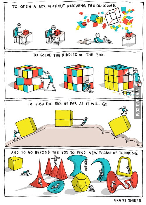 Think outside the box.. - 9GAG