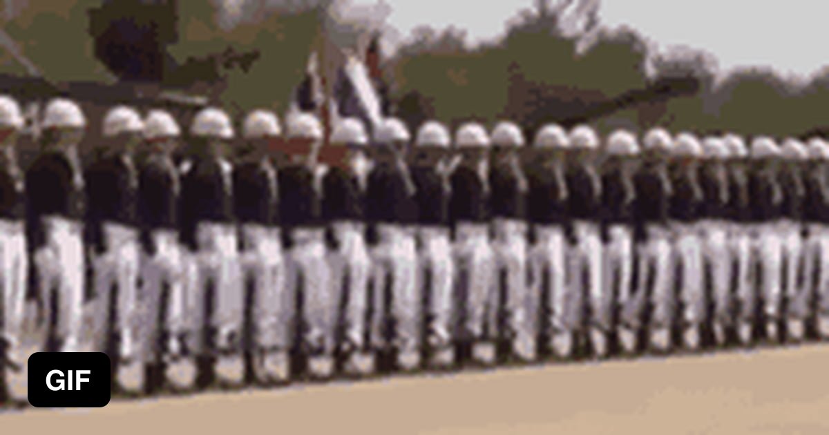 Soldiers are doing the wave! - 9GAG