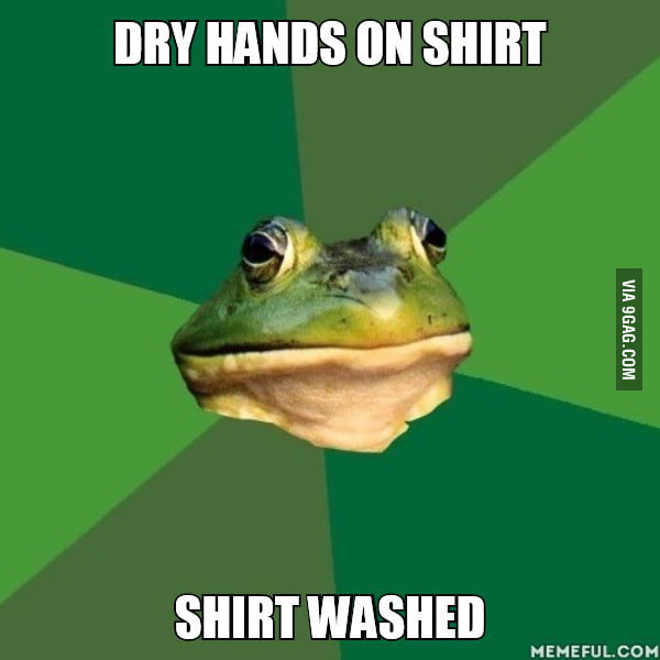 Not wasting the water right? - 9GAG