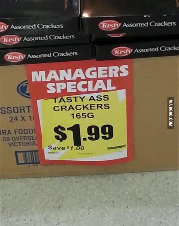 These crackers must be really tasty - 9GAG
