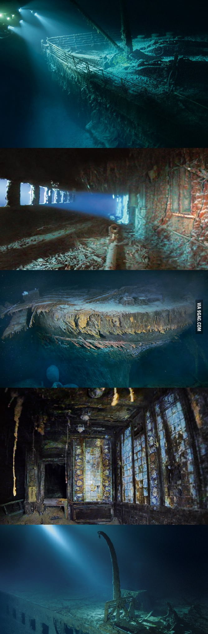 Photos of Titanic's wreck in high definition - 9GAG