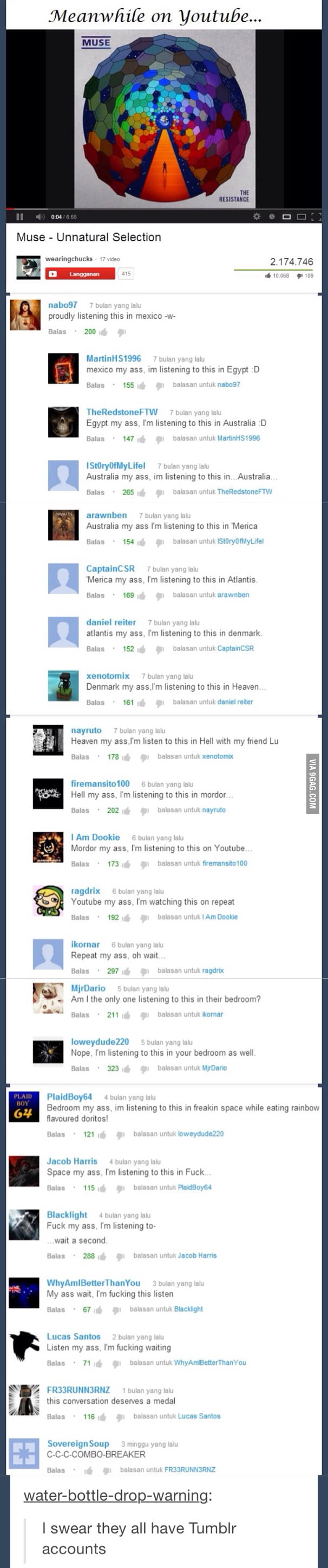 Greatest series of comments on YouTube? - 9GAG