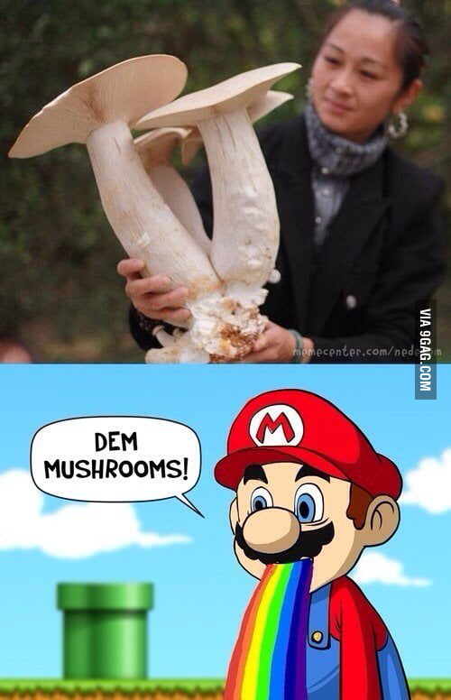 Mario on magic mushrooms - 9GAG