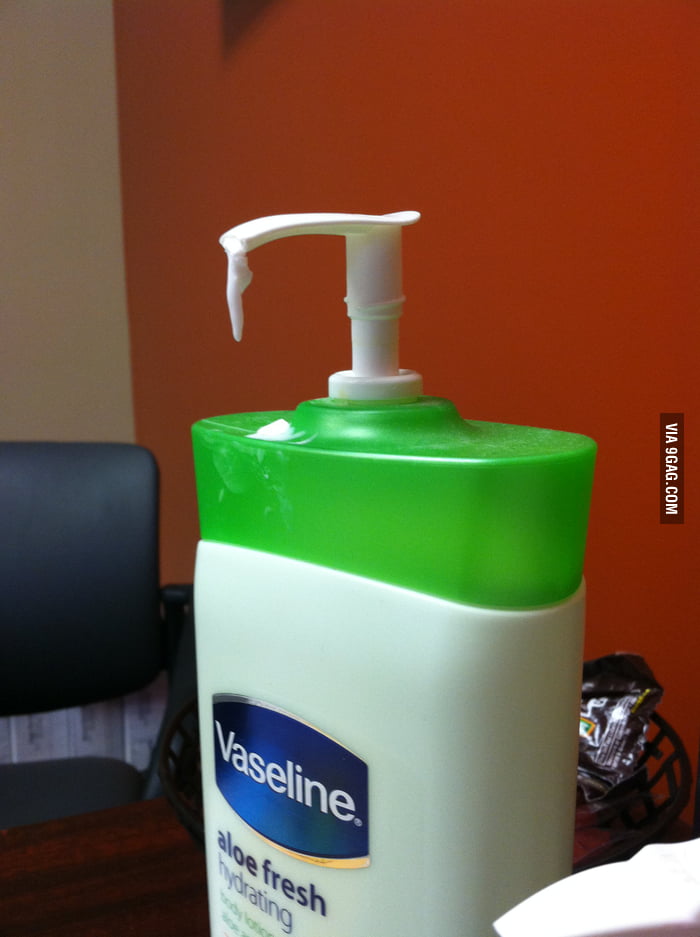 I'm the only one in my office who has a bottle of lotion on my desk, so ...