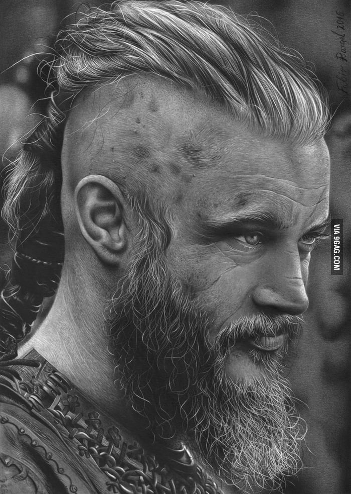 Ragnar from Vikings. (Airbrush) - 9GAG