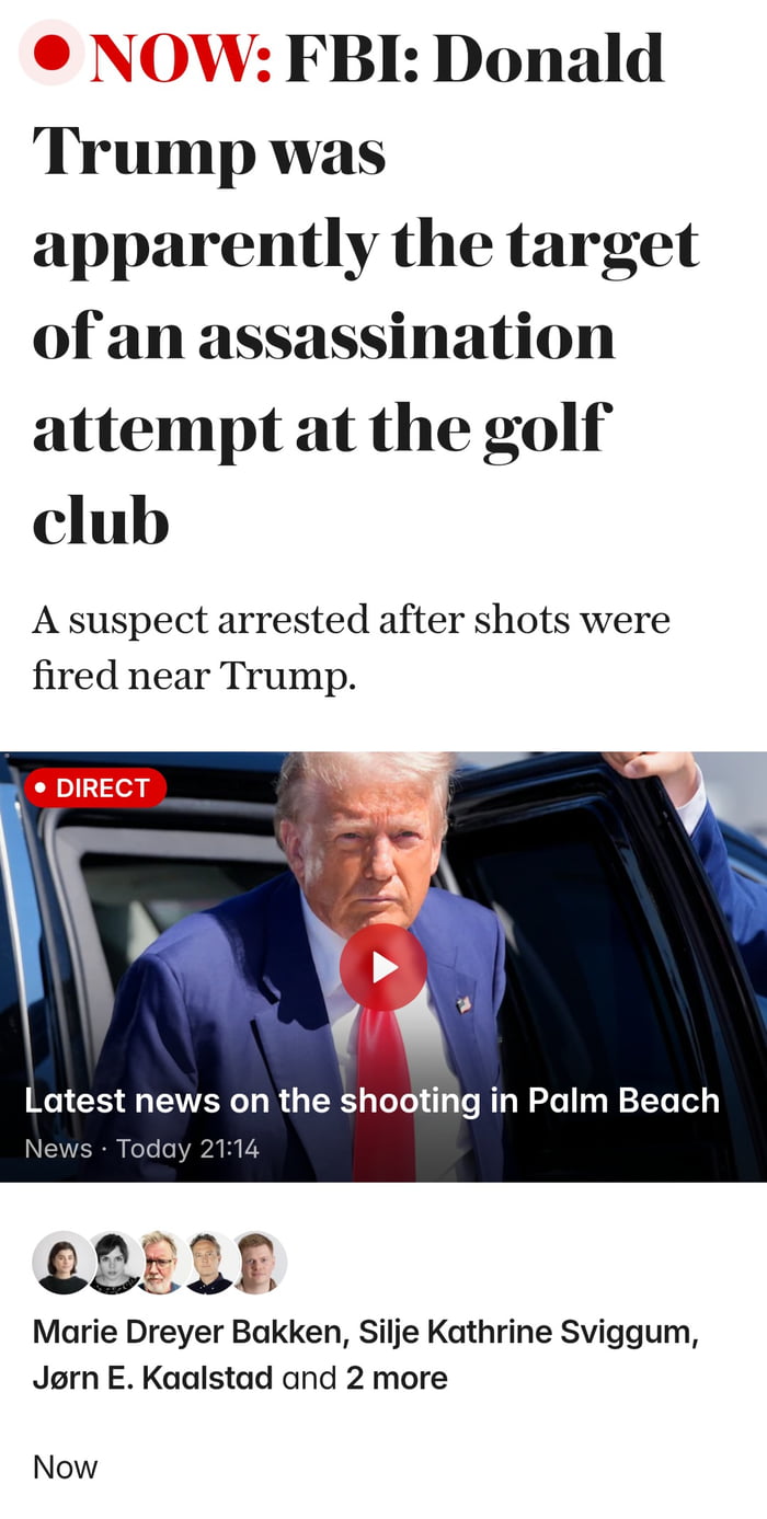 Another assassination attempt on Trump - 9GAG