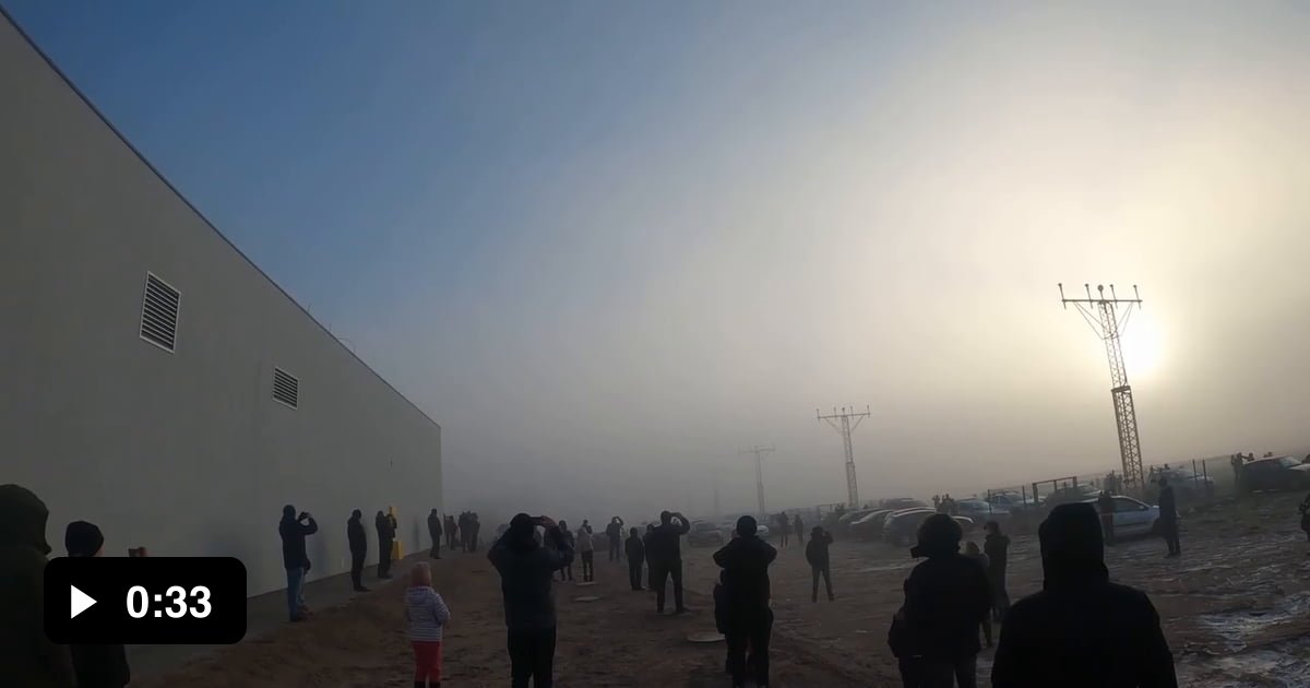 A plane parting the fog on approach - 9GAG