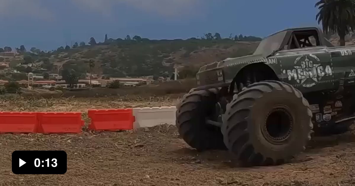 A very satisfying monster truck trick. - 9GAG