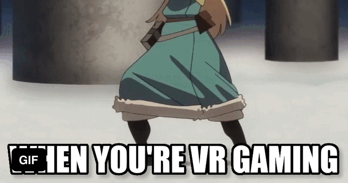 Marcille is a real VR gamer - 9GAG