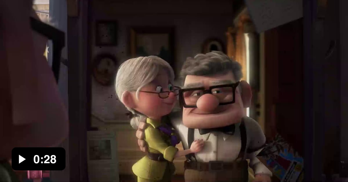 This opening scene from up has more emotion than most films these days ...