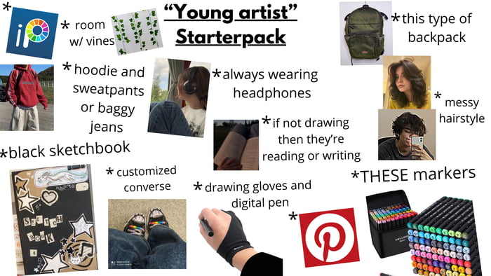 Young artist starter pack - 9GAG
