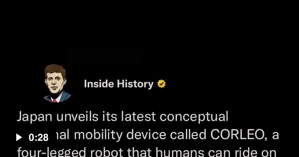 Japan releases conceptual personal mobility device. - 9GAG