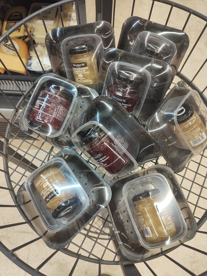 Put the glass container in a plastic container, on a polystyreen tray and wrap in plastic foil ...