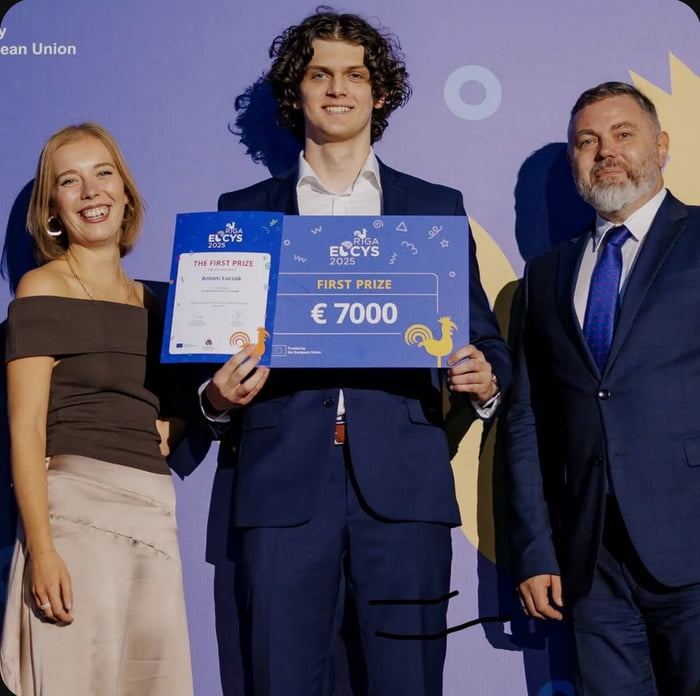 18-year-old Antoni Łuczak from Poland took first place in the European ...