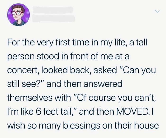 Wholesome tall people - 9GAG