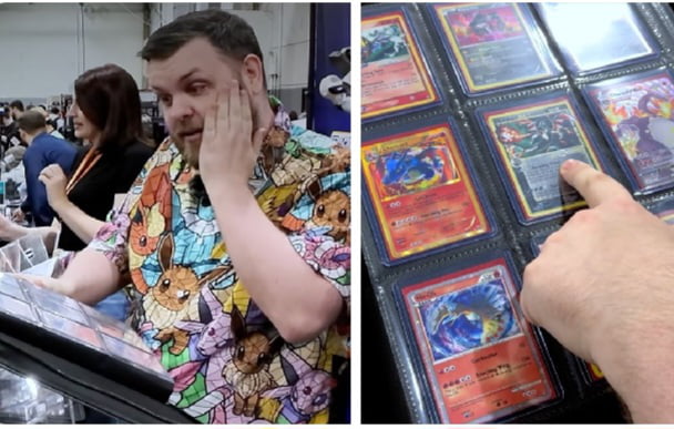 A Pokémon vendor was stunned after a young collector showed off cards ...