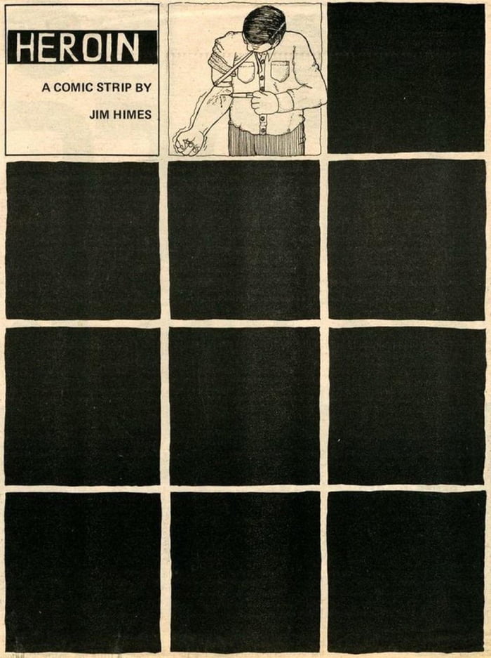 “heroin” art comic, Jim Himes, 1974. - 9GAG