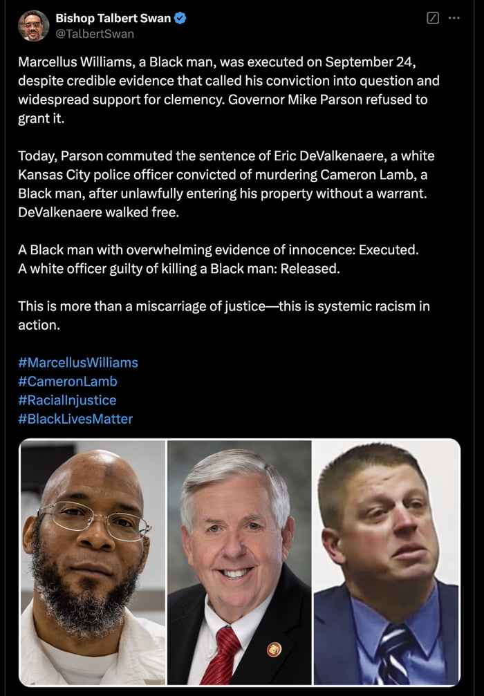 Parson commuted the sentence of Eric DeValkenaere - 9GAG