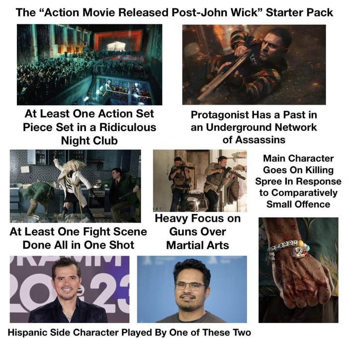 The “Action Movie Released Post-John Wick” Starter Pack. - 9GAG