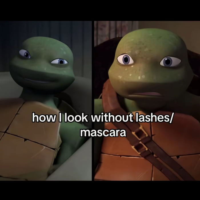 Shell-shocked without mascara - 9GAG