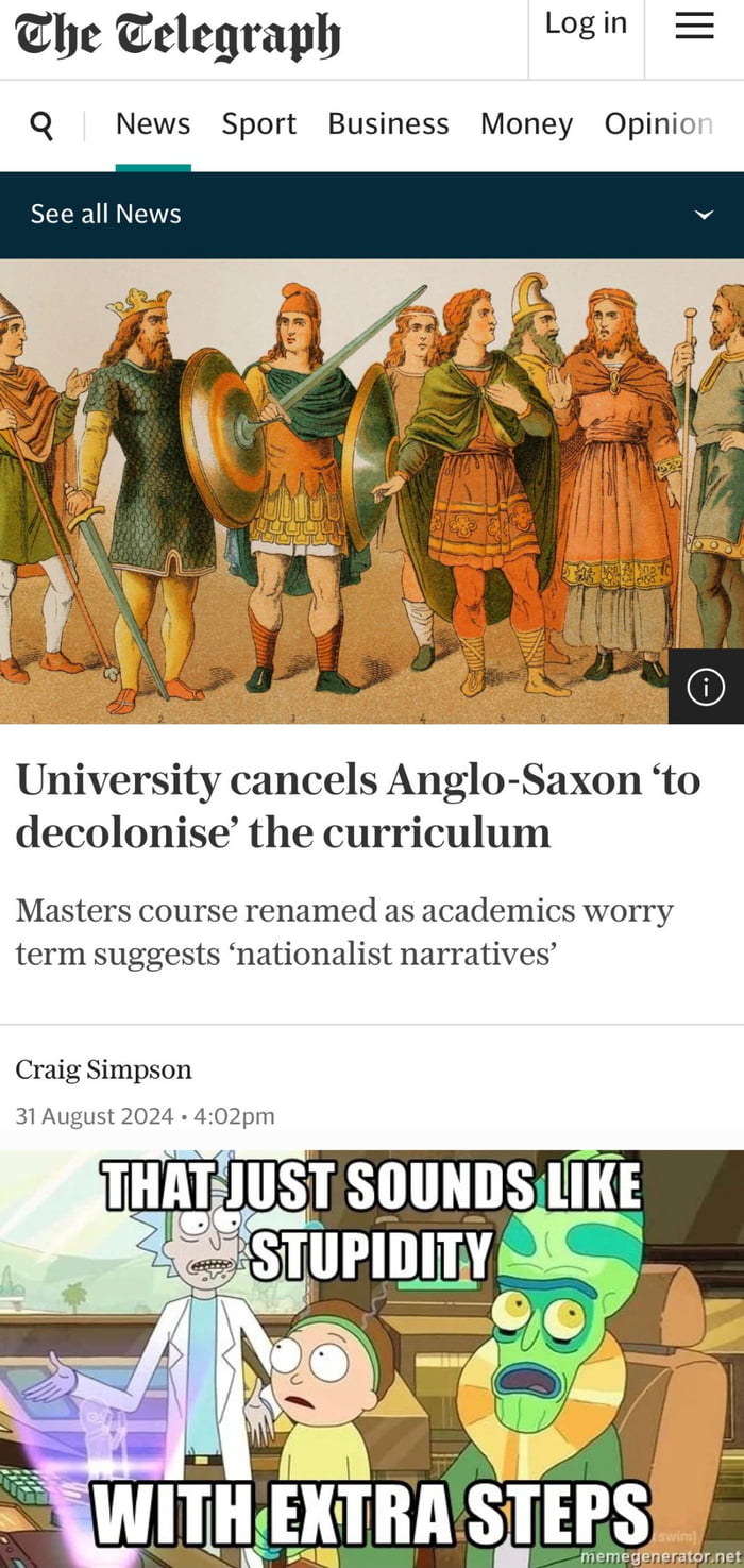 Insert "When you think about the future of Western Civilization" meme ...