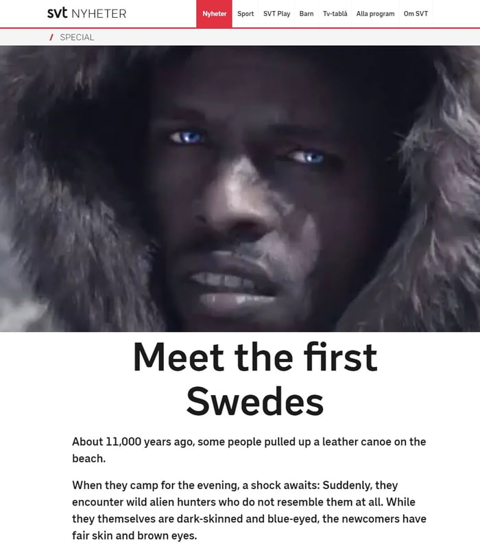 State TV in Sweden (SVT) has produced a big budget series called ...