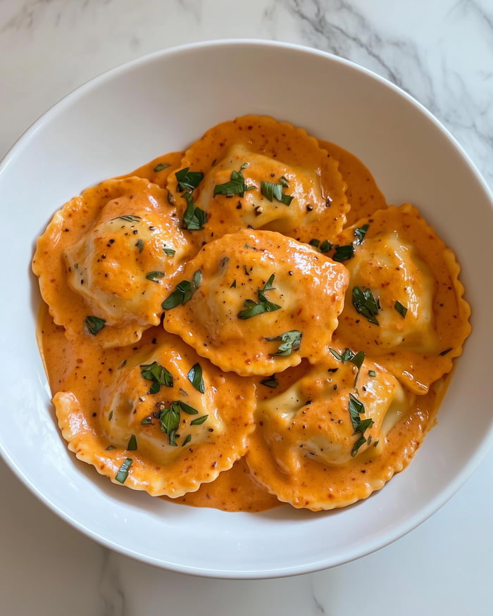 Roasted Red Pepper Ravioli - 9GAG