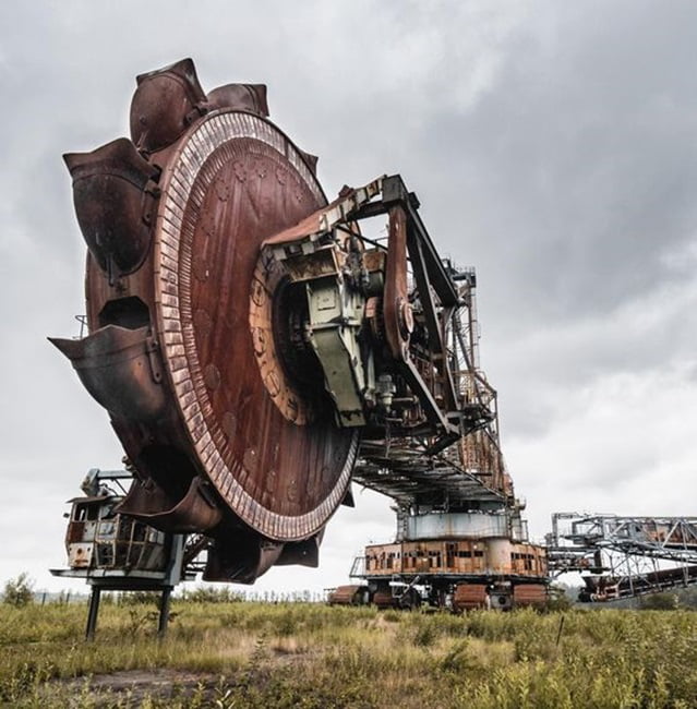 Abandoned Bucket Wheel Excavator in Germany, Bagger 258. - 9GAG