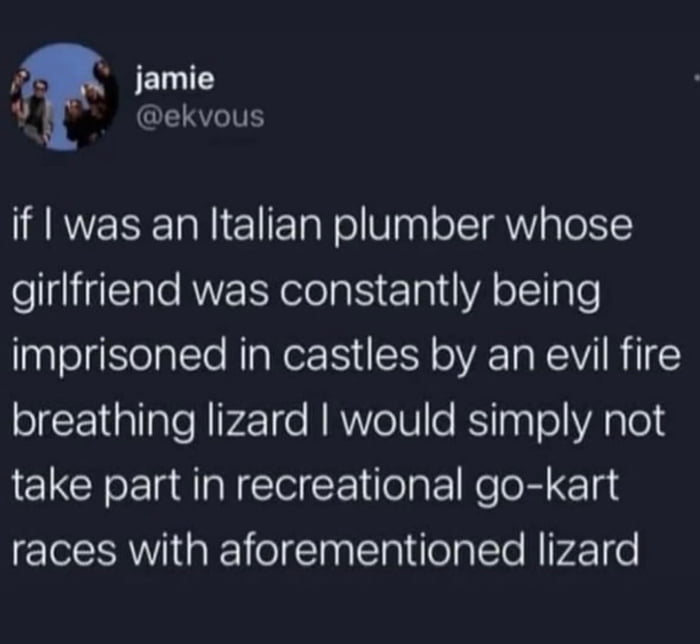 A valid point about priorities and video game logic. - 9GAG