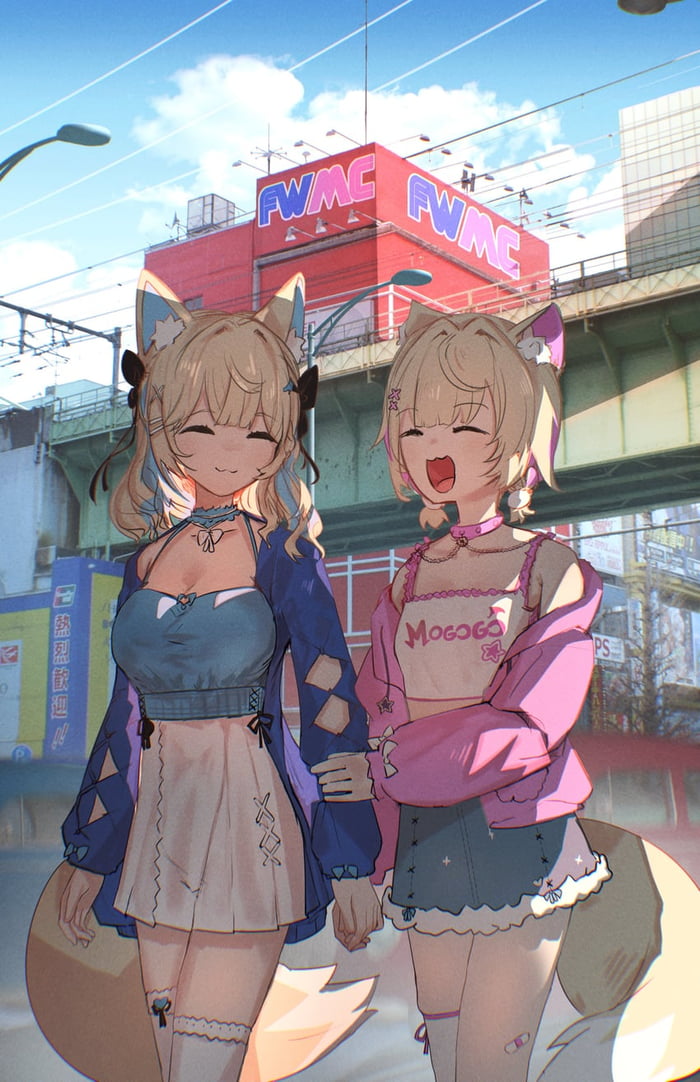 Fuwamoco on the way to get some Pon de Rings (art by advarcher) - 9GAG