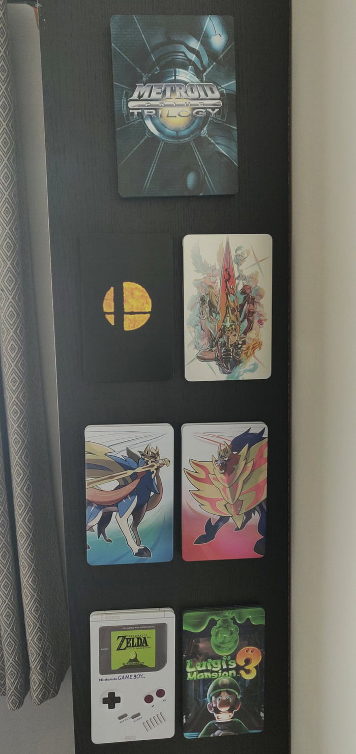 I mount my Switch steelbook cases using magnets but I had to put the ...
