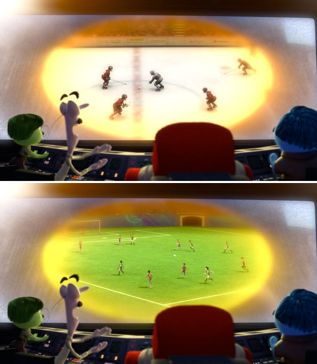 In Inside Out, the sport that is played in Riley's Dad's head will be ...