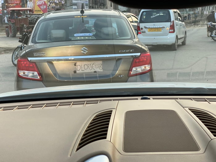 Self made license plate - 9GAG