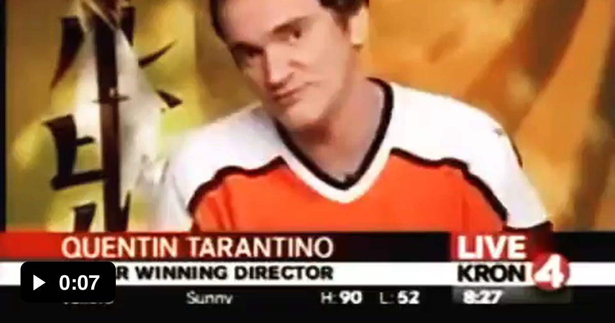 Quentin Tarantino is bored of these questions - 9GAG