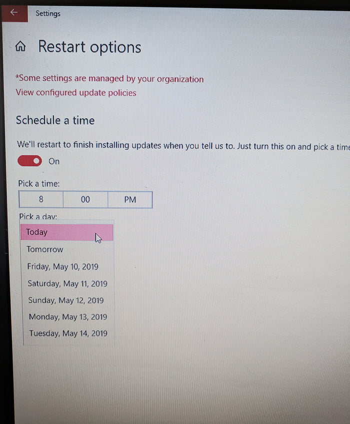 What Do We Say To Windows Restart Options Not Today 9gag