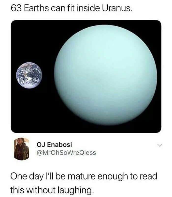 Uranus is HUGE - 9GAG