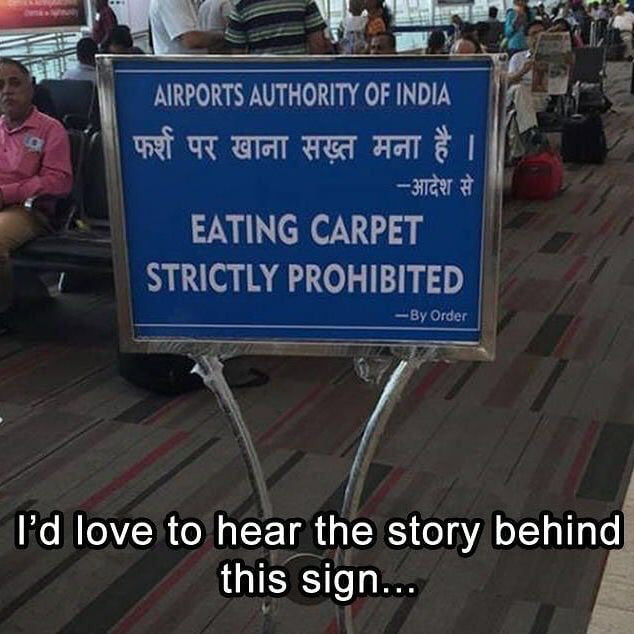 Eating carpet strictly prohibited - 9GAG