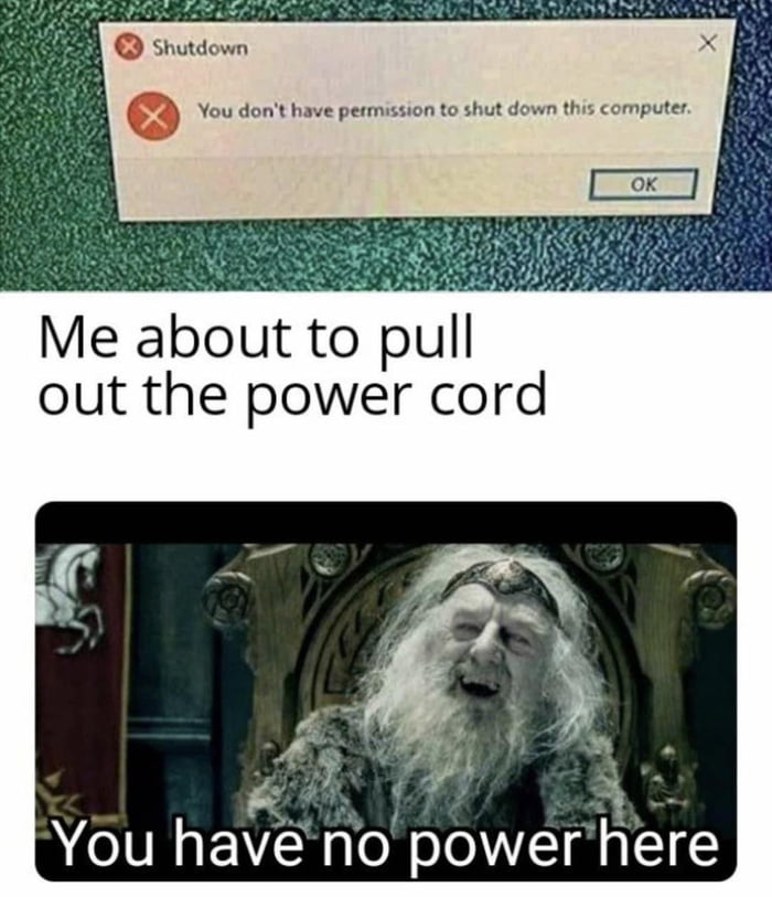 No power here - 9GAG