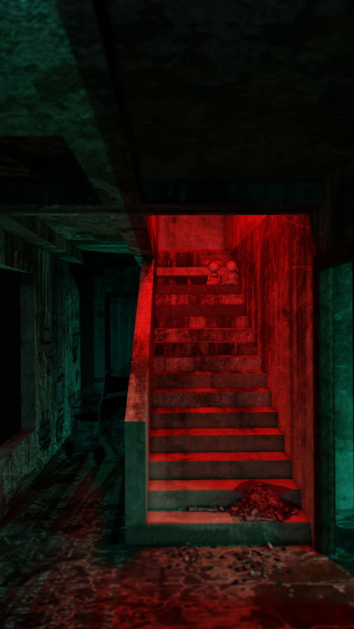 My attempt at horror environment designs. Any tips for my next work? - 9GAG