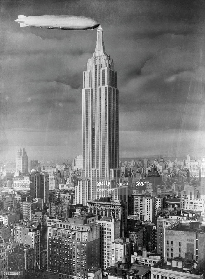 The Empire State Building spire was originally designed to be a docking ...