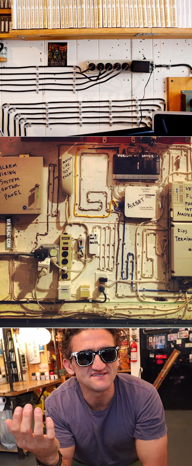 If you know Casey Neistat, you know what real cable management is ...