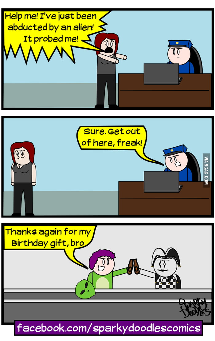 Alien Abduction by Sparky Doodles - 9GAG