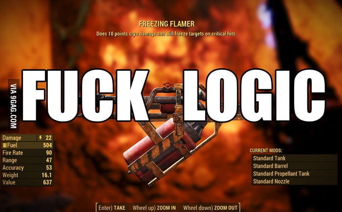 Fallout 4 logic - 9GAG