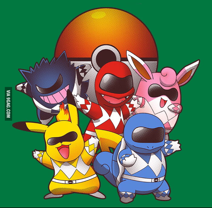 Mighty Morphin Pokemon Rangers, by RIPT apparel - 9GAG